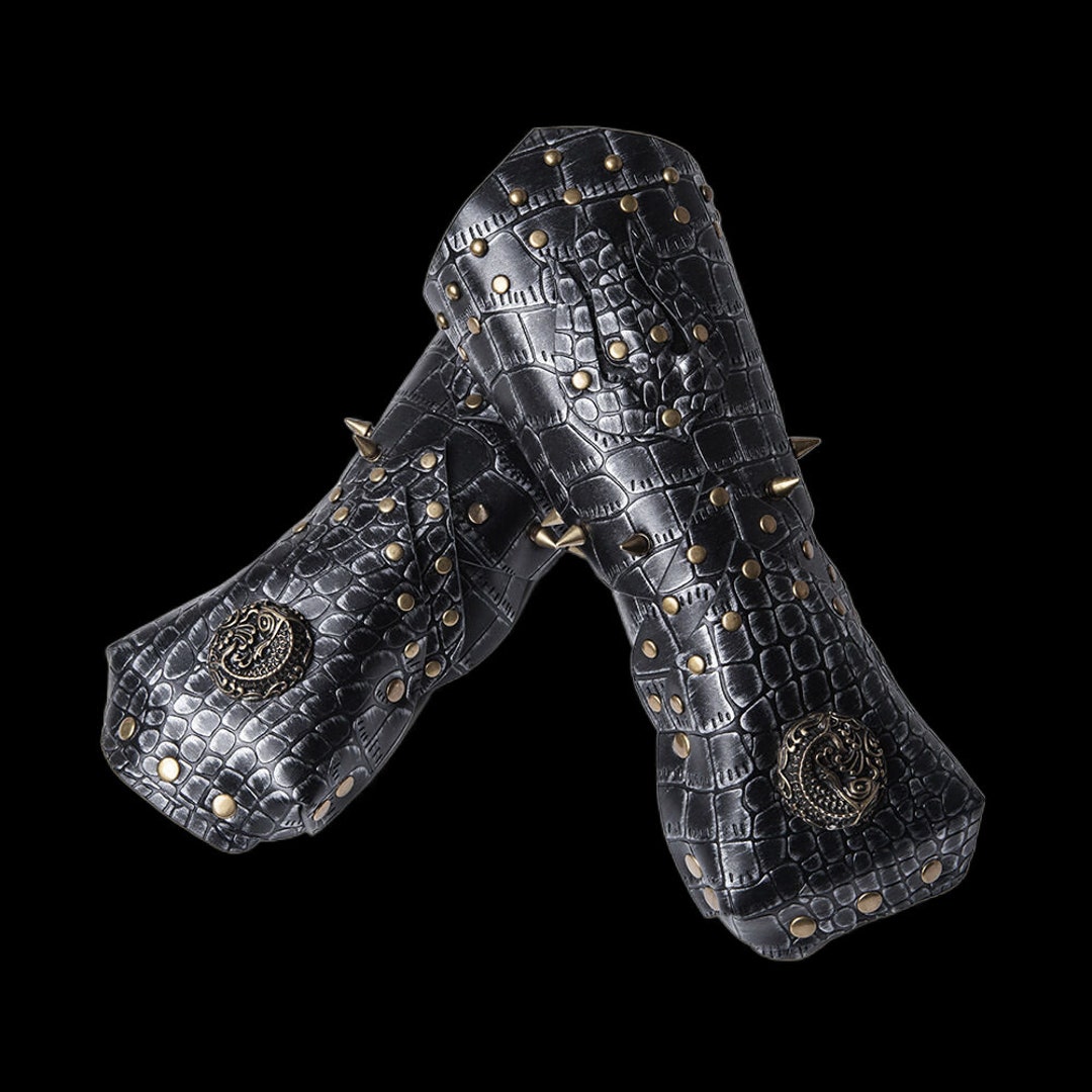 Medieval Viking Bracers, Larp Cosplay Clothes,sca Leather Gloves ...