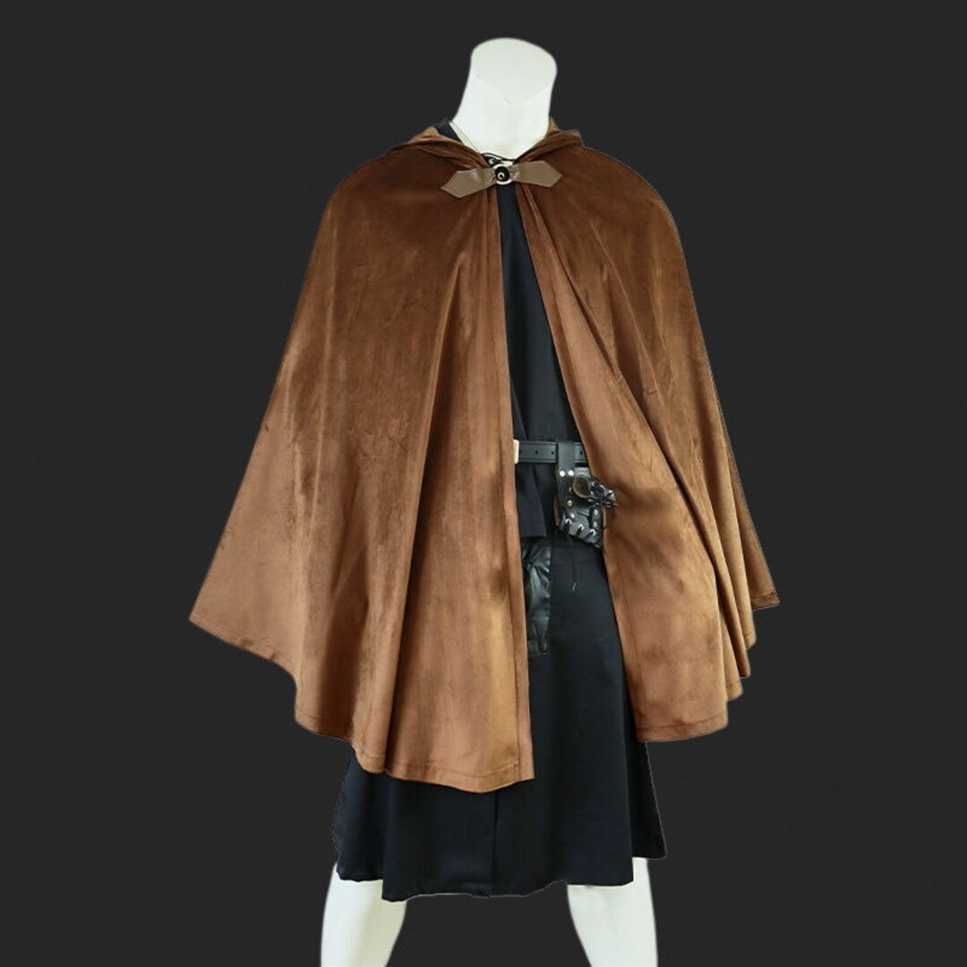 Hooded Long Cloak Cloak Cape Hat Cosplay Hat Alchemist Hat Steampunk ...