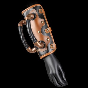 Steampunk Bracers, Medieval Armguard Cufflinks, Armor Cuffs, Punk Bracers, Gothic Leather ...