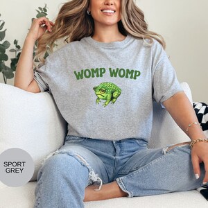 Womp Womp Sad Frog Funny T Shirt, Frog Meme Tee, Vintage Relaxed Cotton Oversize Tee, Joke T ...
