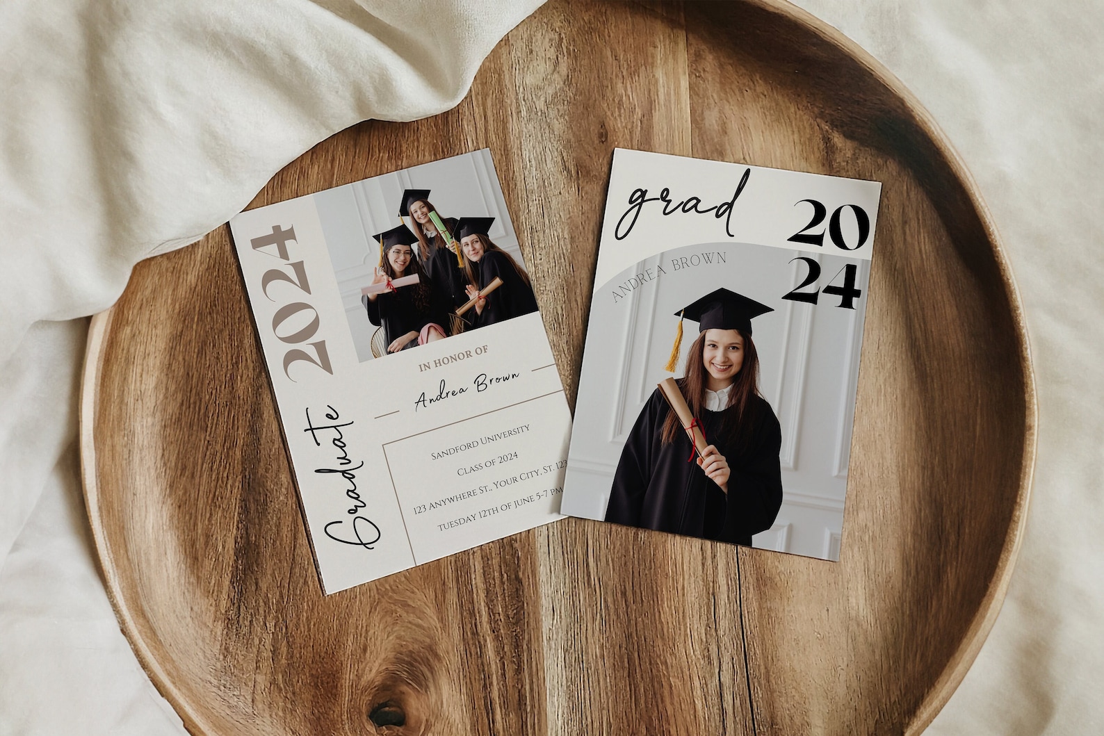 Graduate 2026 Photo Invitation Template, Minimalist Graduation Party ...