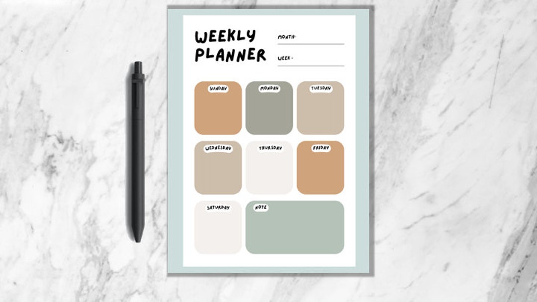 Tide is High Weekly Planner Notepad - Etsy