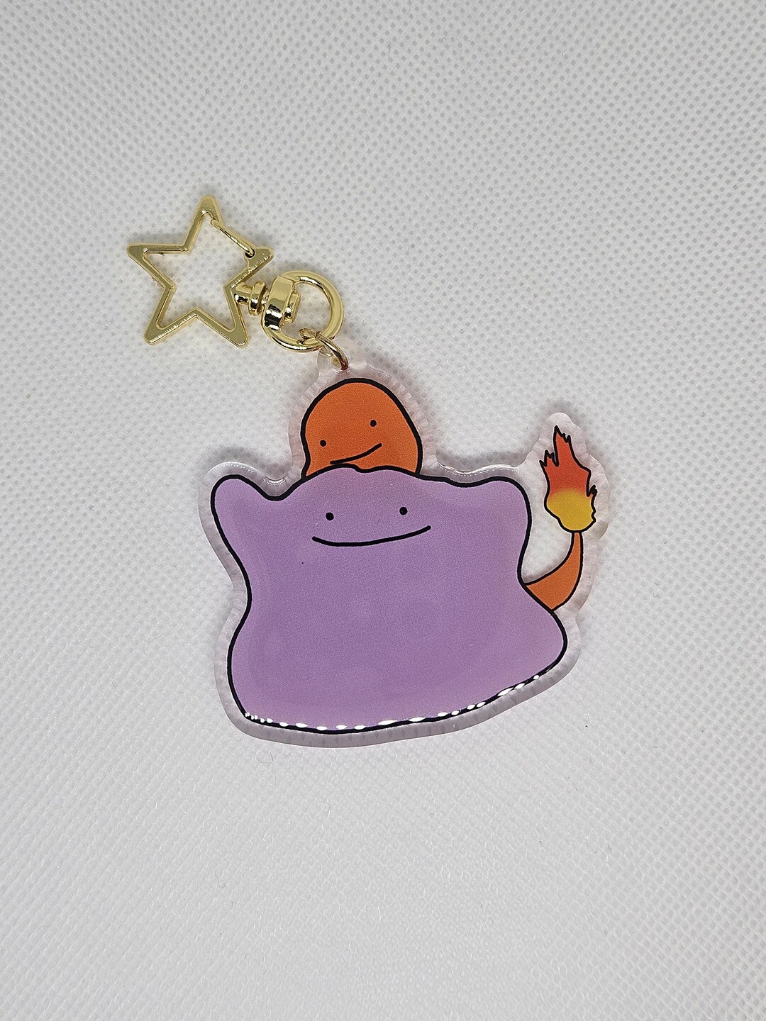 Ditto Charmander Acrylic Keychain - Etsy