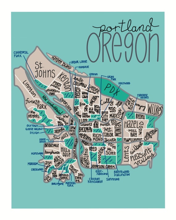 Portland Neighborhood Map