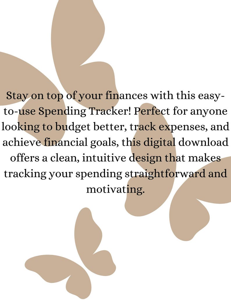 Spending Tracker - Etsy