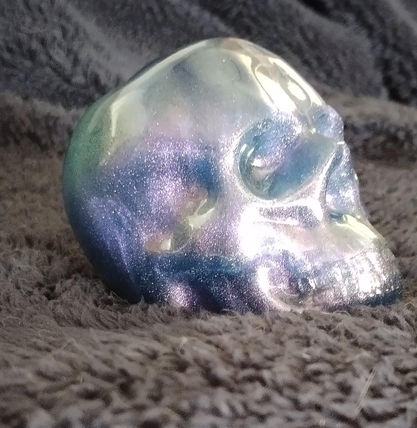 Handcrafted Epoxy Resin Skull Unique Home Decor, Gothic Art Piece - Etsy