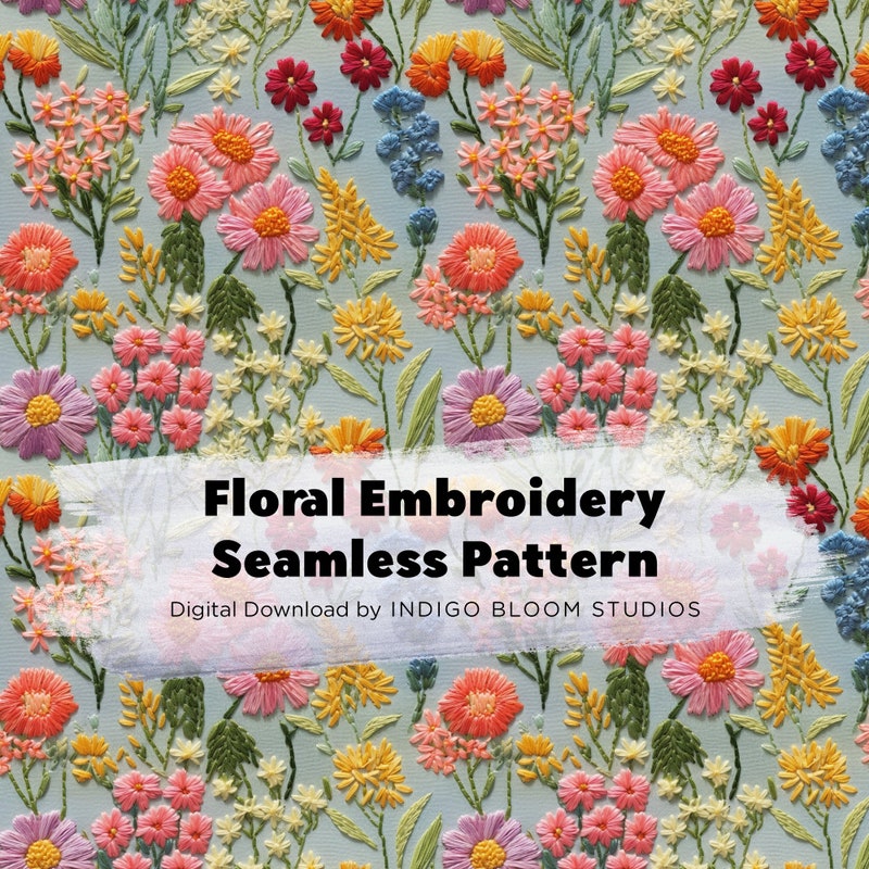 Faux Embroidery Seamless - Etsy
