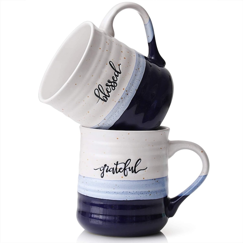 Large Blessed Coffee Mug - Etsy