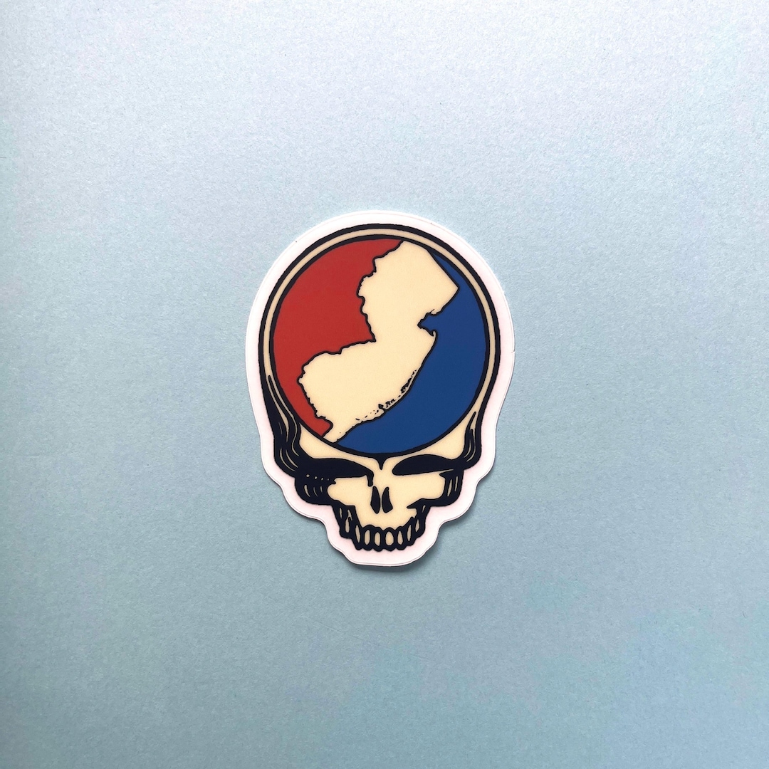 Nj Stealie | Clear Vinyl | Grateful Dead Sticker - Etsy