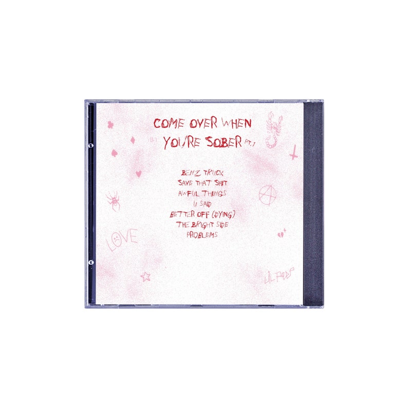 Lil Peep Come Over When You're Sober, Pt. 1 CD - Etsy