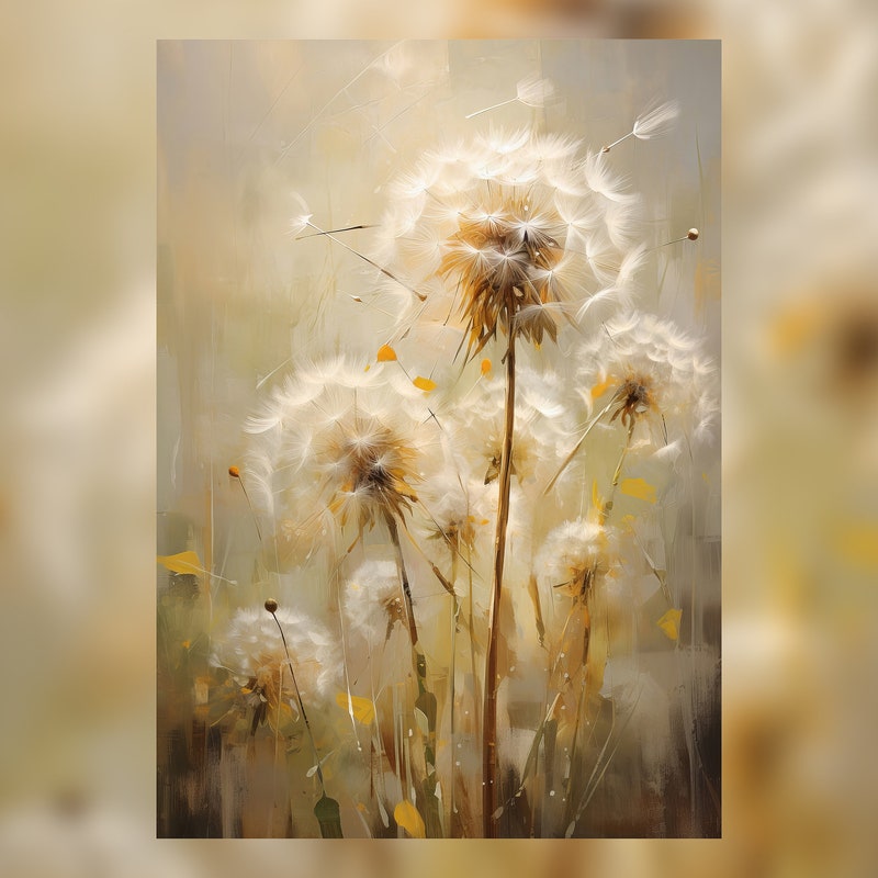 Dandelion Painting - Etsy