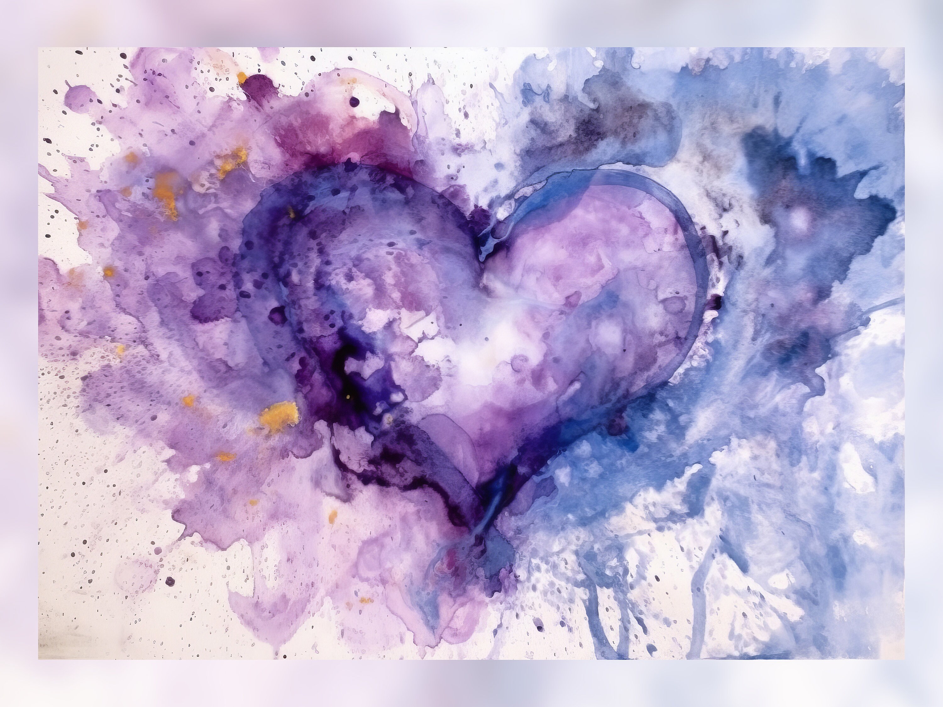 Watercolor Heart Painting