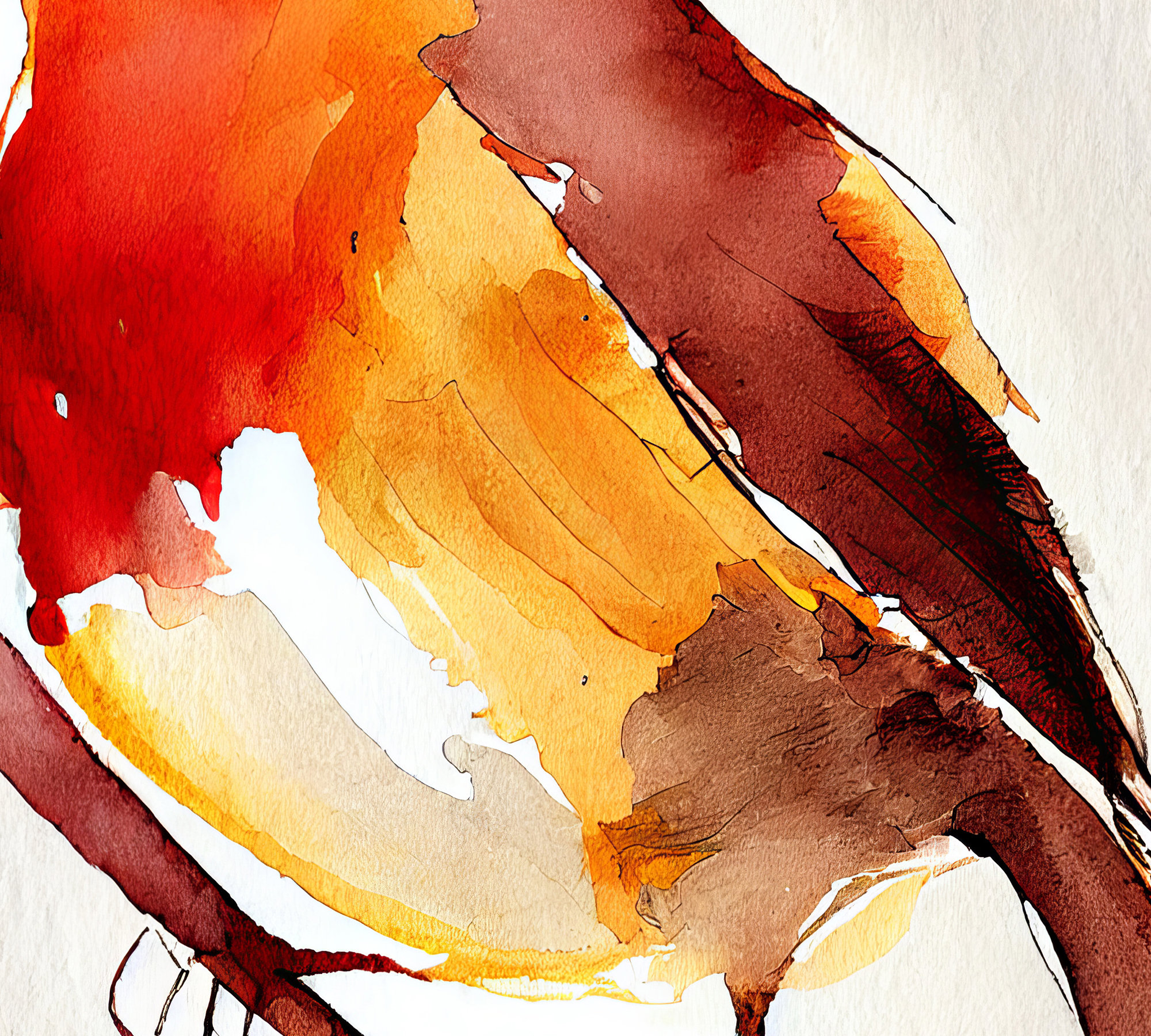 Red Robin Watercolor Print, Bird Wall Art, Available in Various Sizes ...