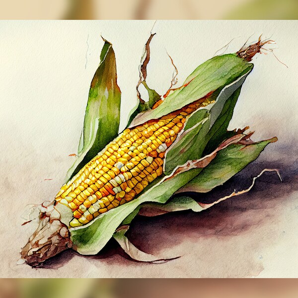 Corn Painting - Etsy
