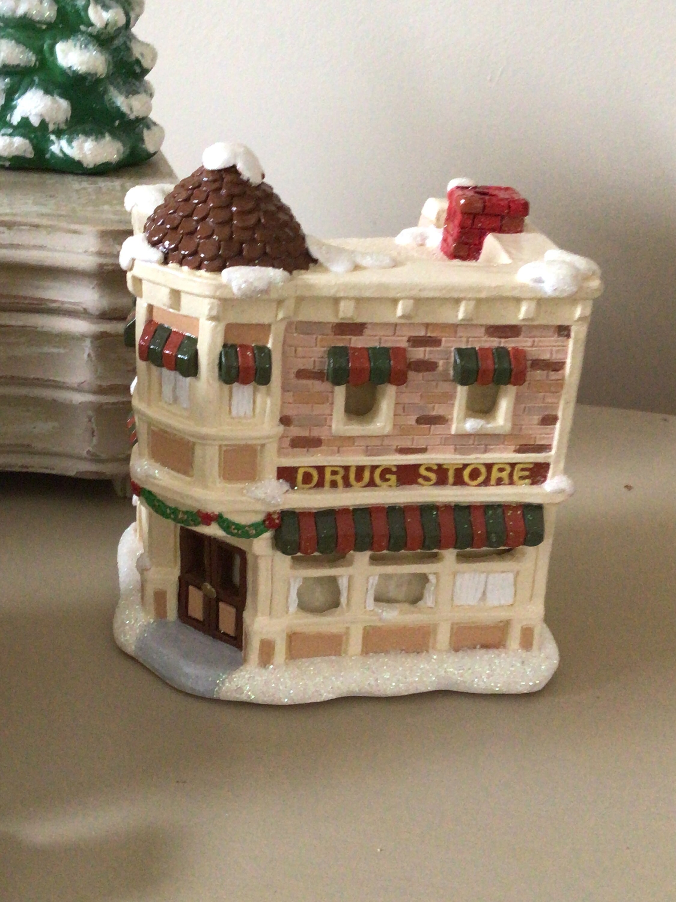 CALIFORNIA CREATIONS READY to Paint Plaster Houses and Drug Store ...