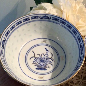 5 CHINESE RICE Bowls/soup Bowls/ Porcelain/asian Home Decor/ Oriental ...
