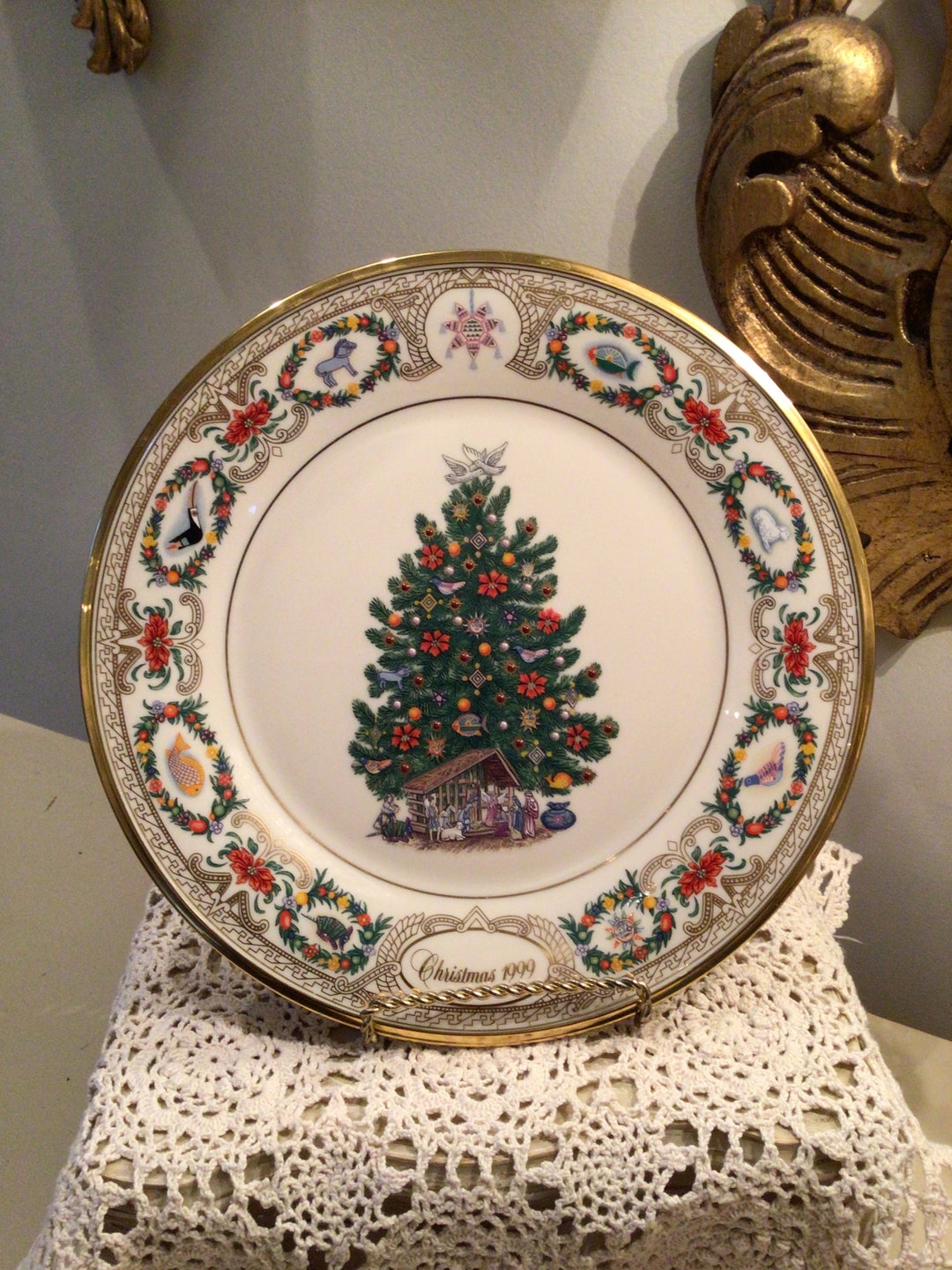 LENOX 1999 CHRISTMAS TREES Around the World Christmas Plate K - Etsy