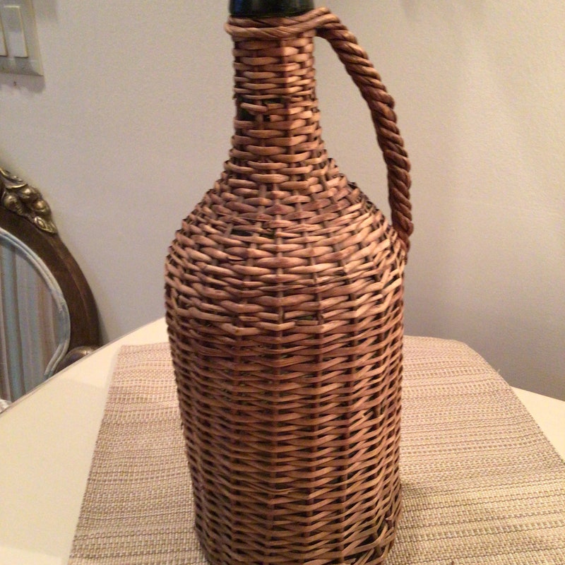 Wicker Jug - Etsy