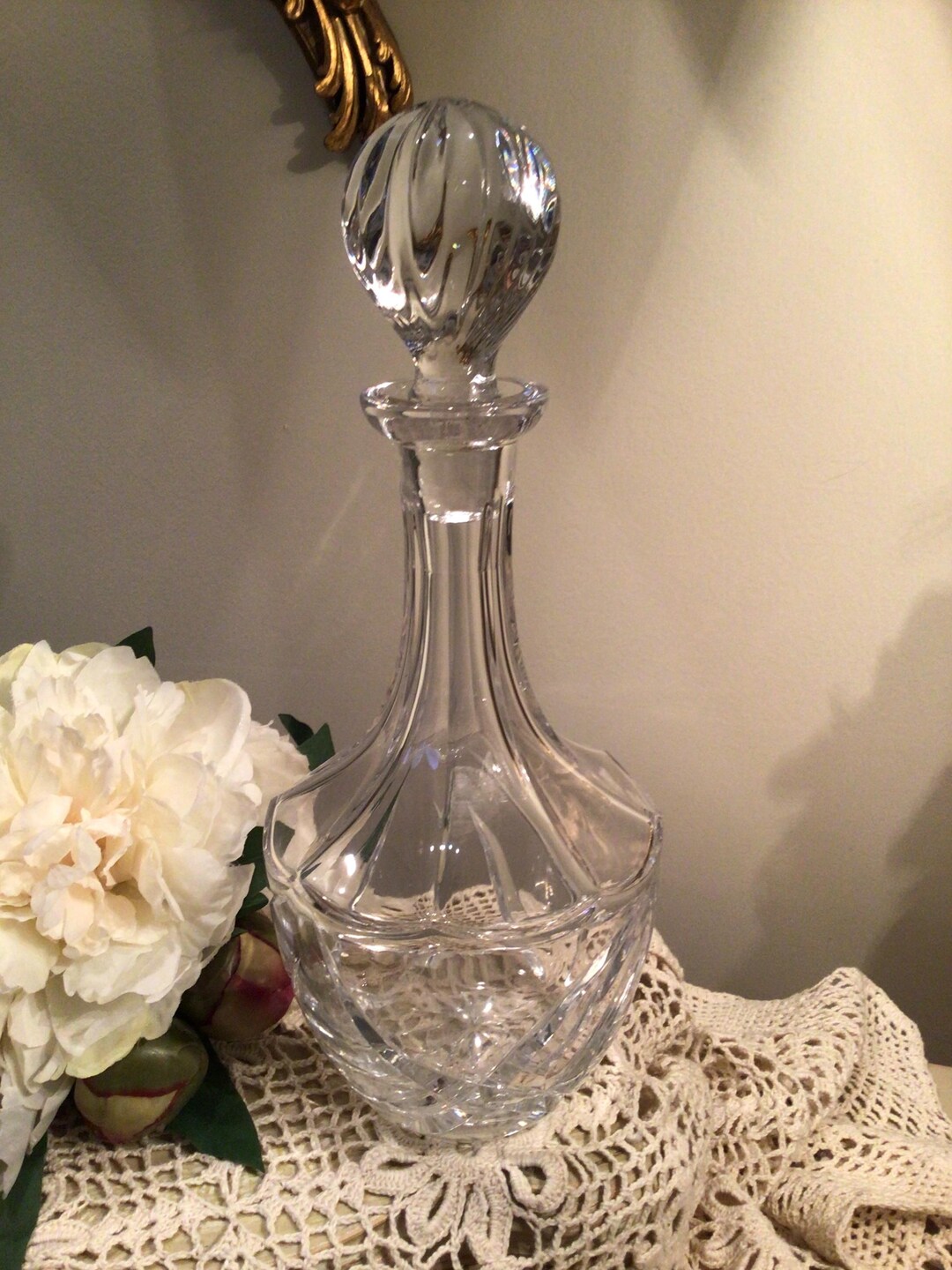 Vintage Gorham Full Lead Crystal Wine Decanter - West Germany - Etsy