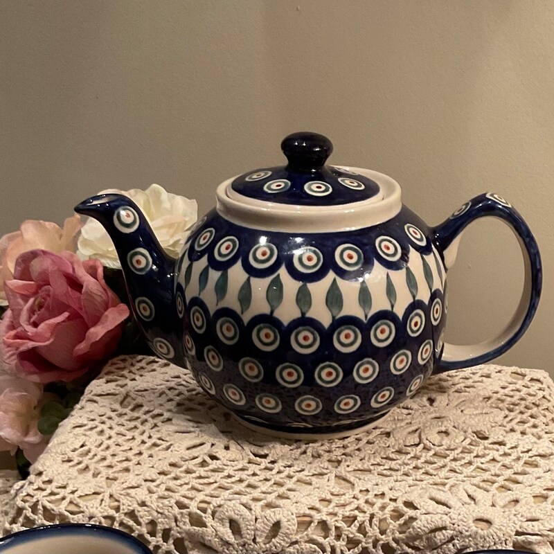 Hand Painted Tea Pot - Etsy