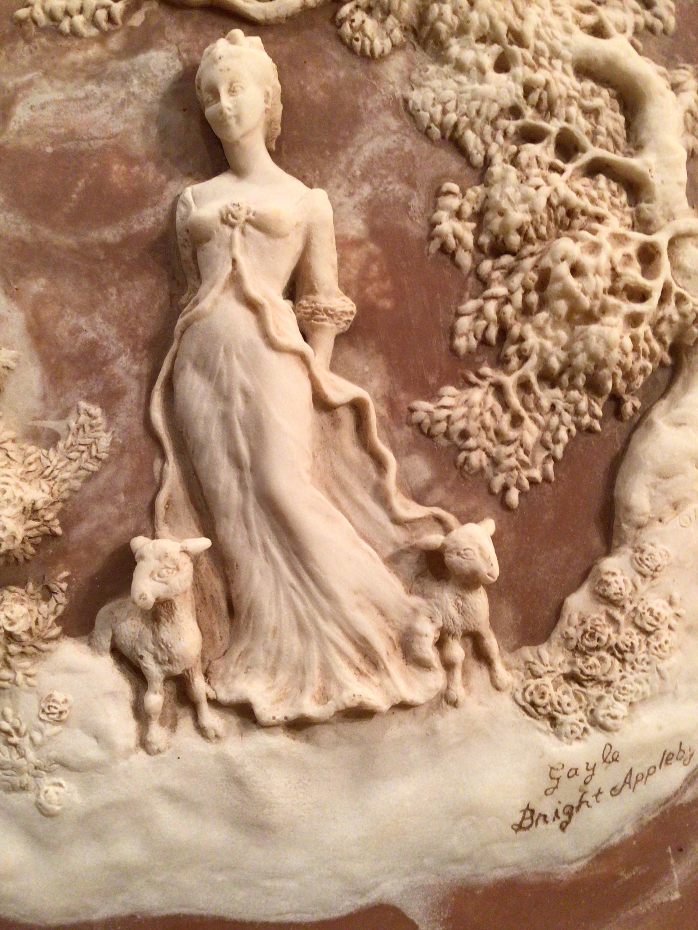 Incolay Stone Plate: "she Walks in Beauty" - Vintage Home Decor - Etsy