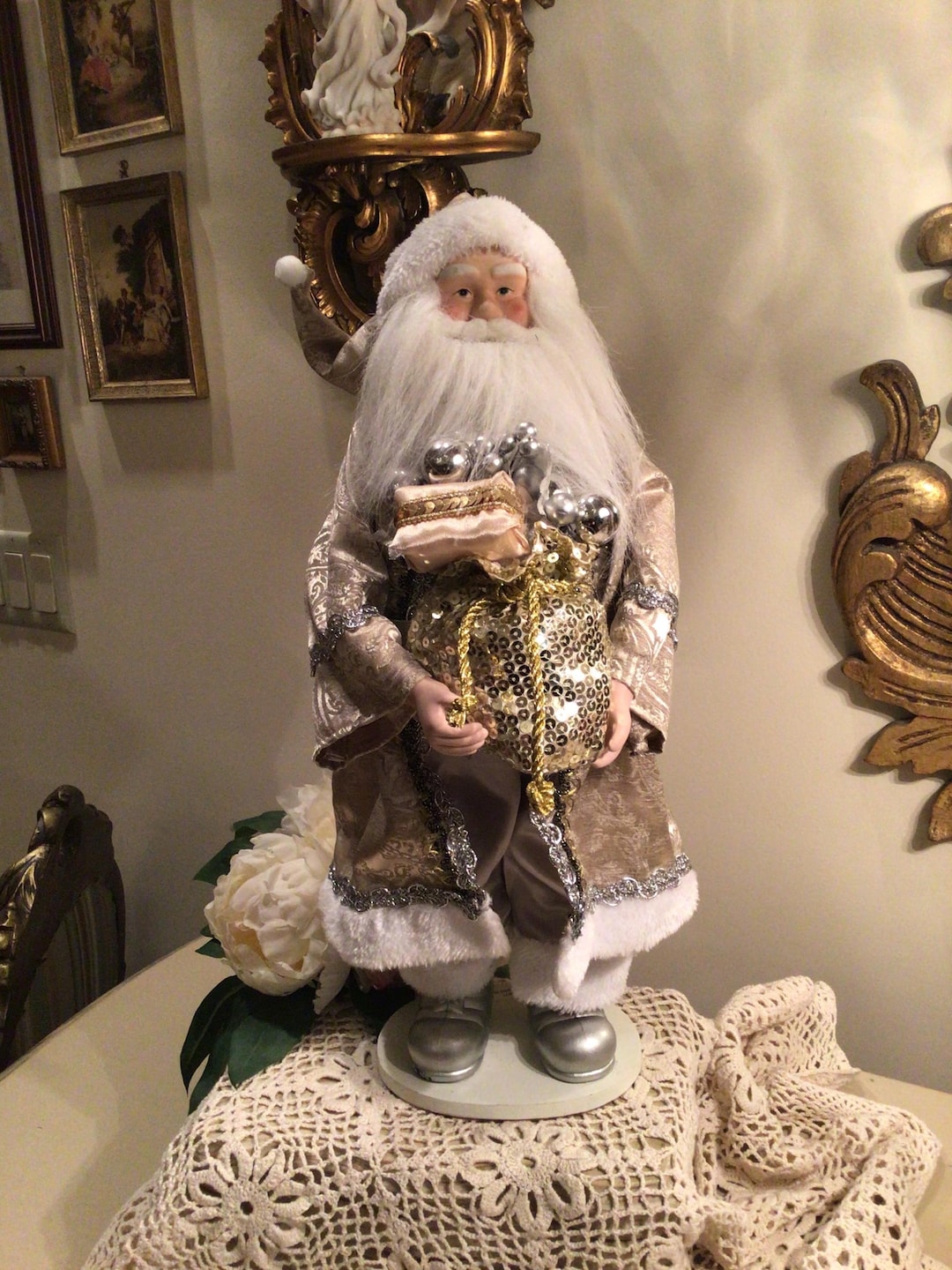 BAROQUE STYLE SANTA Old World Display Keepsake - Etsy