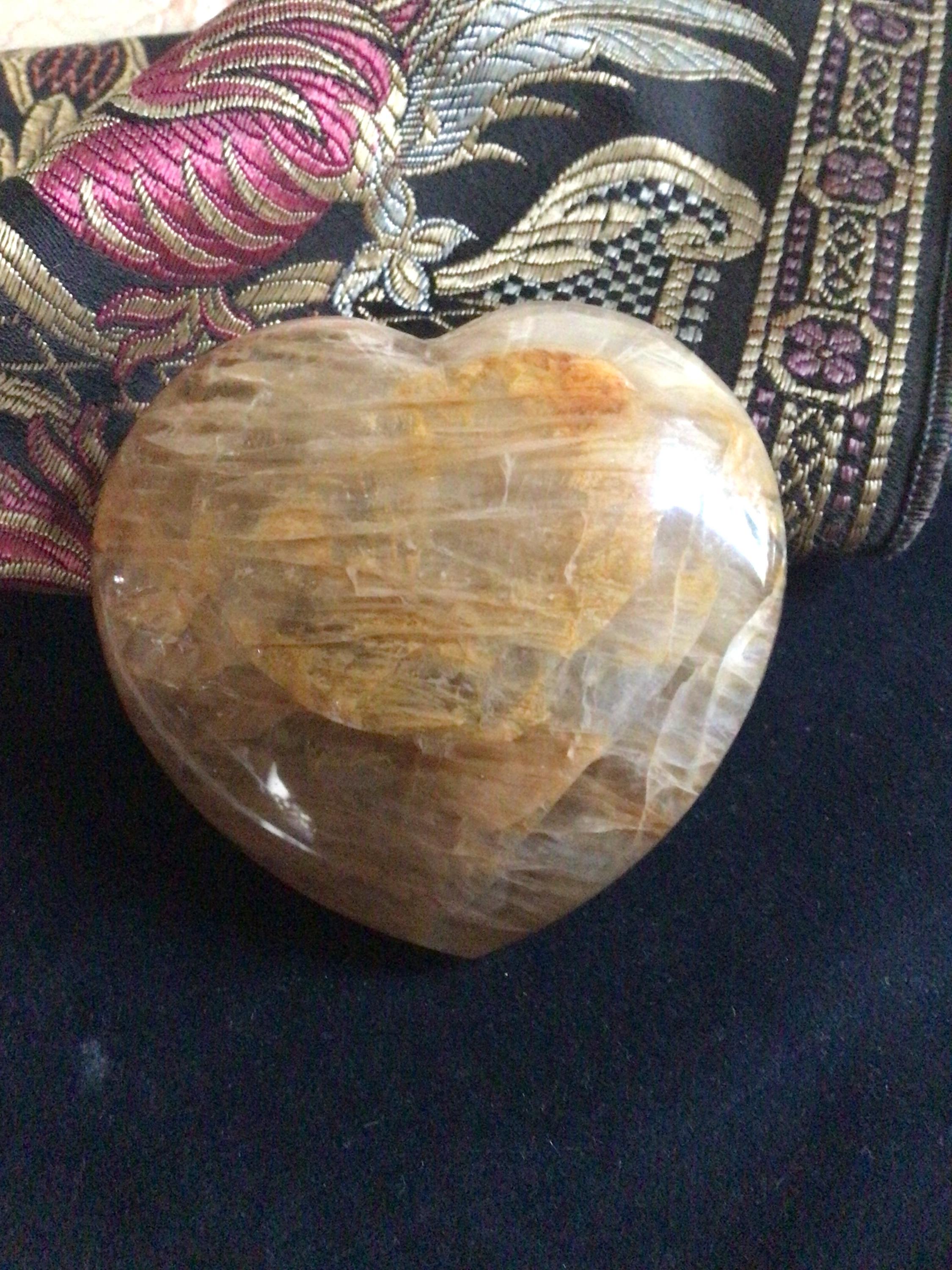 HEART Shaped HEMATOID QUARTZ- Metaphysical Balance Emotions,calm ...