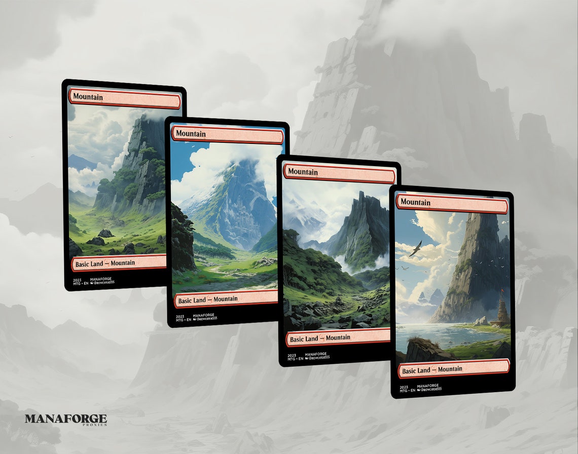 Studio Ghibli Basic Land Proxies: Full Art MTG Basic Lands Set Volume ...