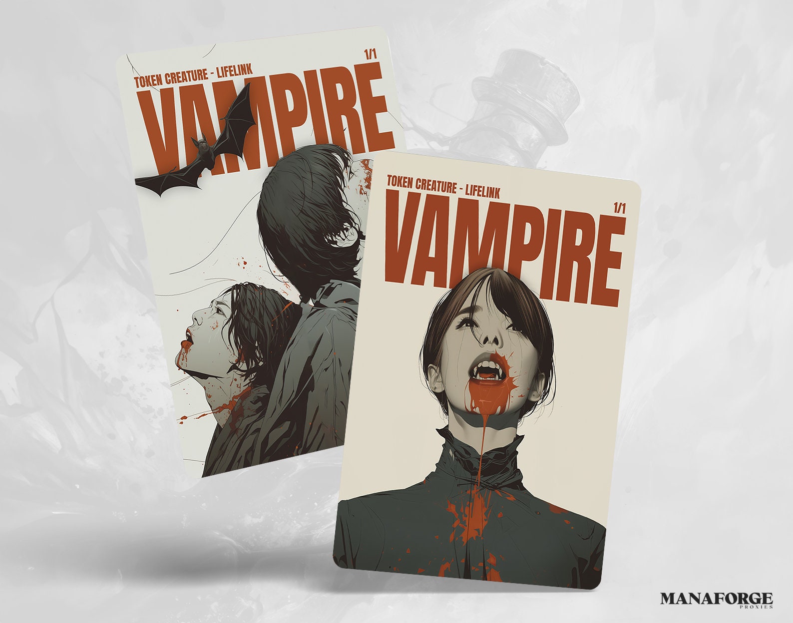 Vampires & Blood Bundle MTG Custom Art Token Volume One - Etsy