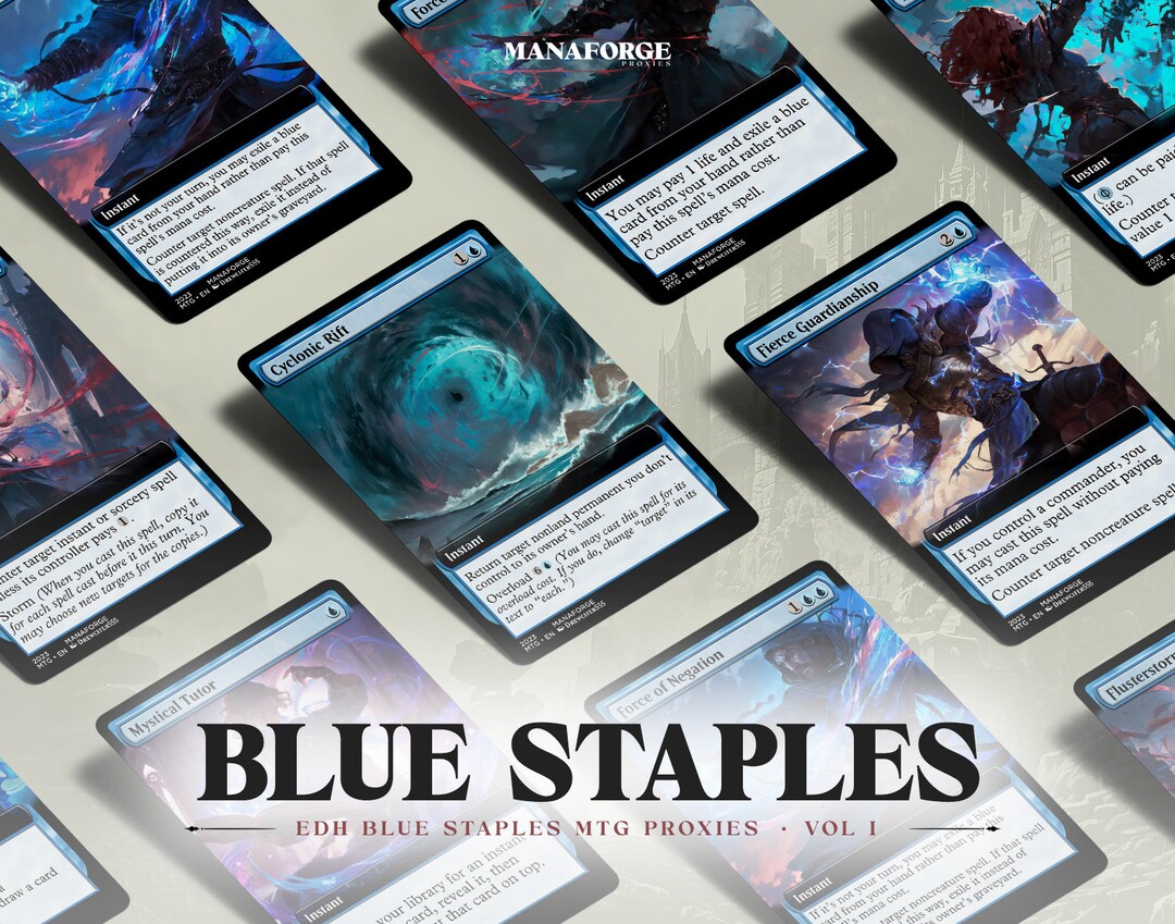 EDH Blue Staples Custom MTG Proxy Cards Altered Art Volume One - Etsy