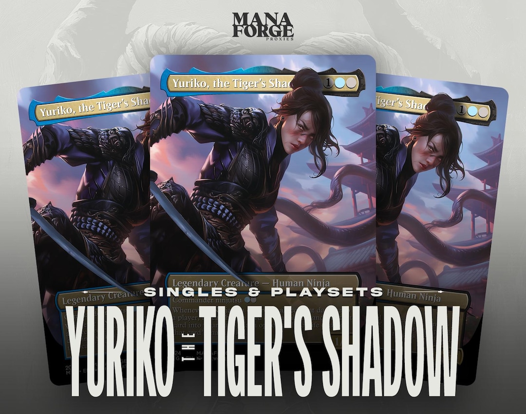 Yuriko, the Tigers Shadow Proxy Full Art Custom MTG Card Singles or ...