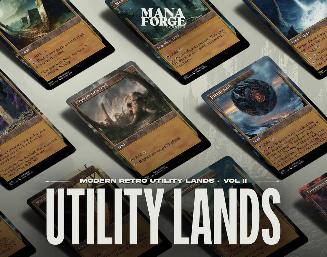 MTG Dual Land Proxy Full Art | Custom Retro Utility Lands Vol II ...