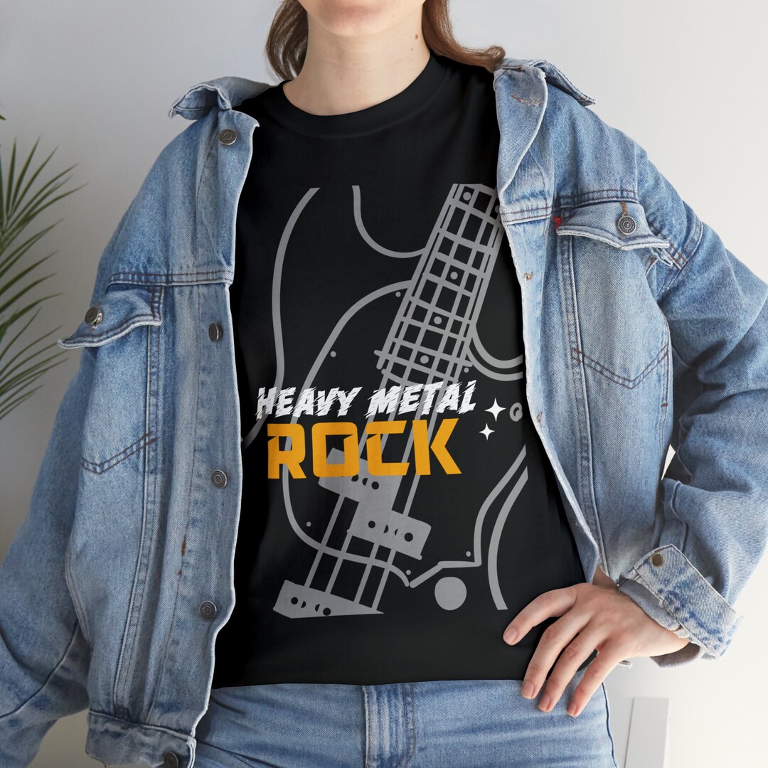 Heavy Metal Rock Shirt Guitar Shirt Black Metal Shirt Express Delivery ...