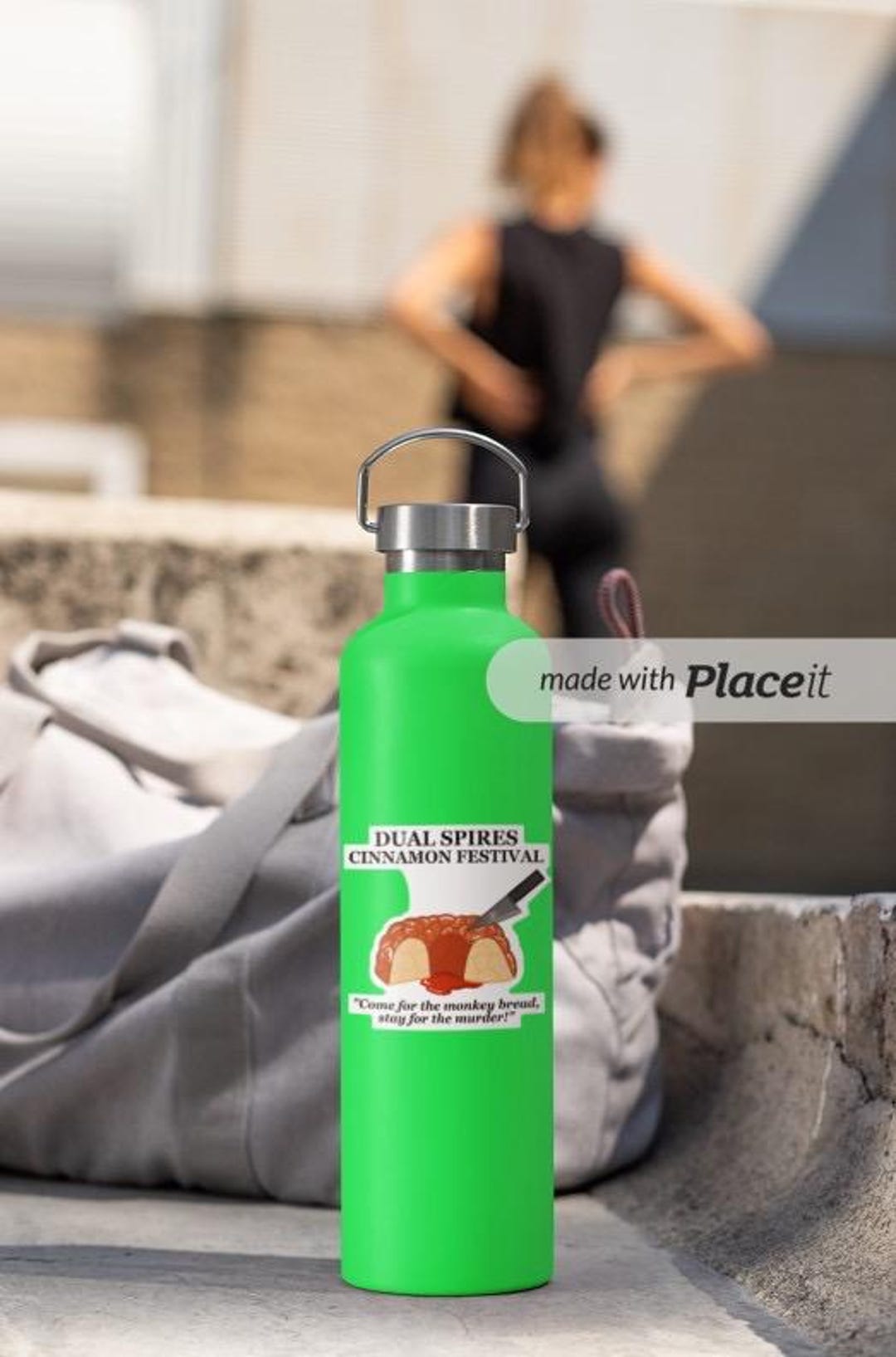 Dual Spires Cinnamon Festival Sticker, Psych, Glossy, Water Resistant ...