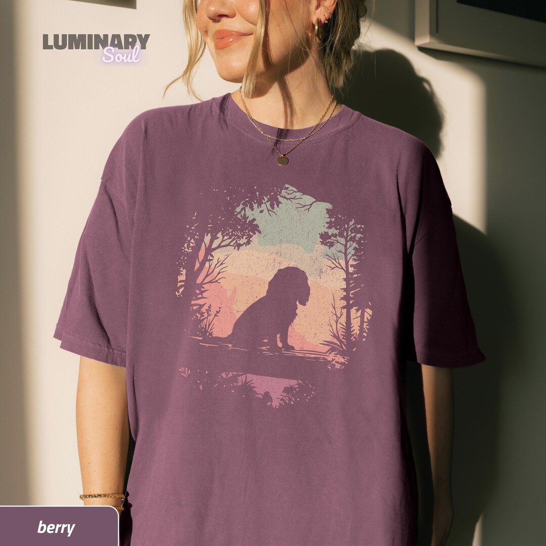 Cavalier King Charles Spaniel Comfort Colors® Shirt | Forest Sunset Dog ...