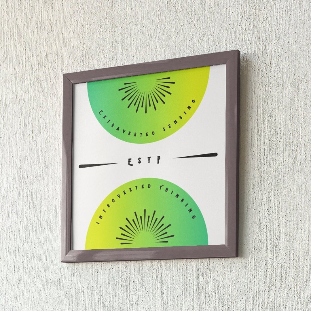 ESTP Gradient Wall Art Printable Cognitive Functions Modern Boho ...