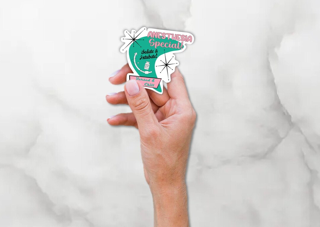 Anesthesia Special Sticker, CRNA Sticker, Nurse Anesthetist Sticker - Etsy