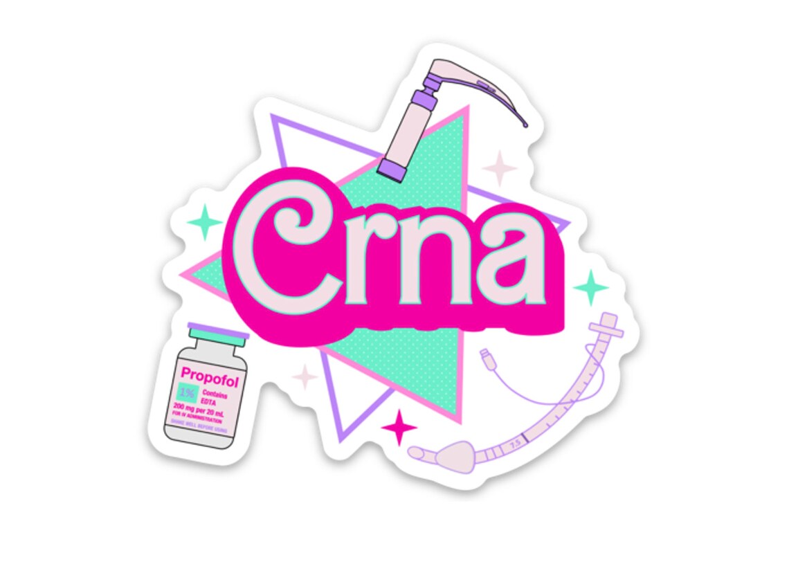CRNA Sticker, Anesthesia Sticker - Etsy