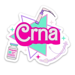 CRNA Sticker, Anesthesia Sticker - Etsy