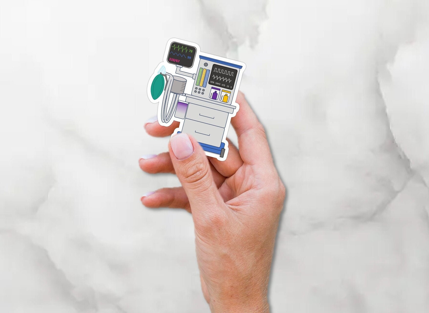 Anesthesia Ventilator, Anesthesia Workstation Sticker - Etsy