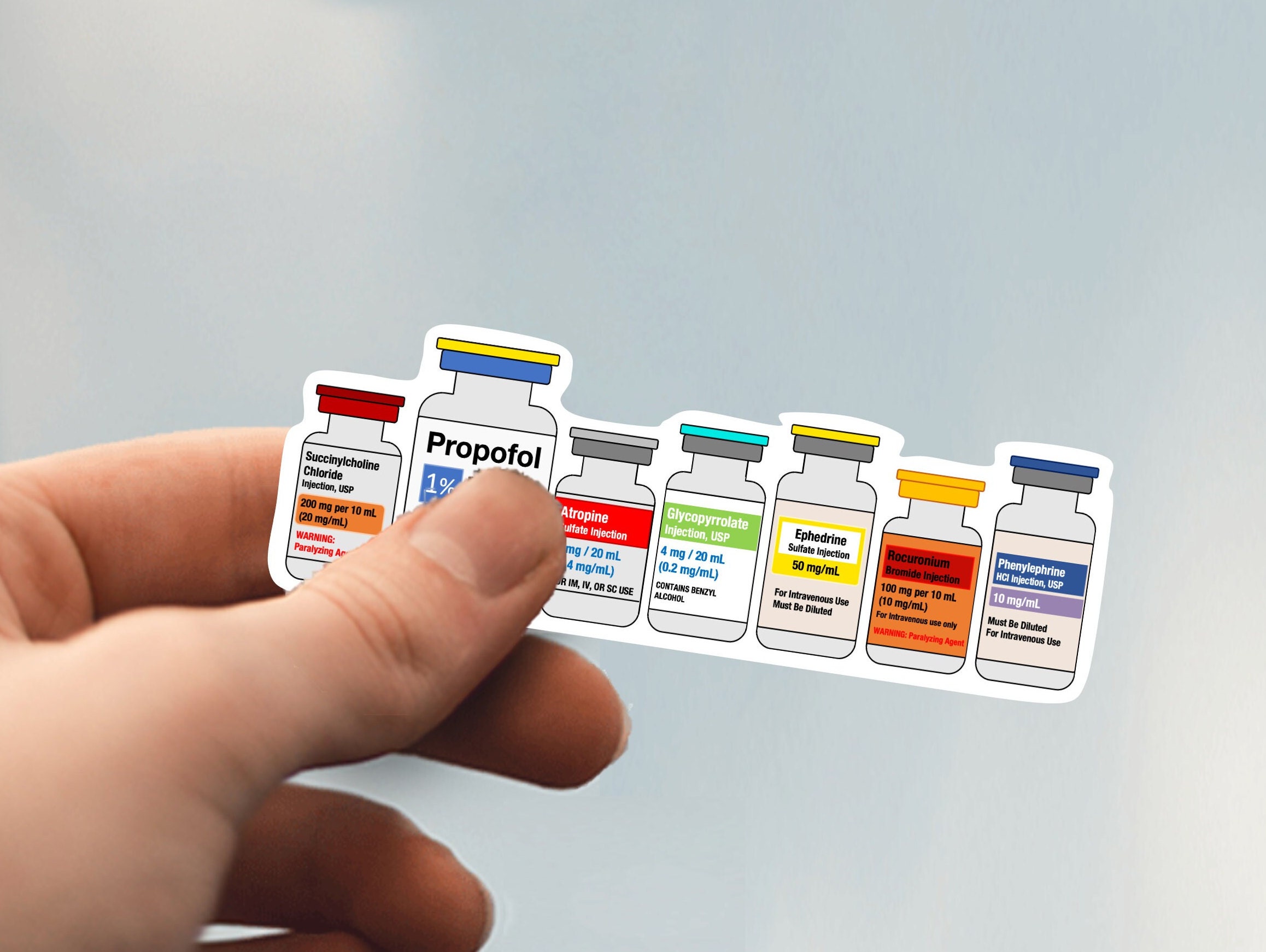 Anesthesia Drugs Sticker - Etsy