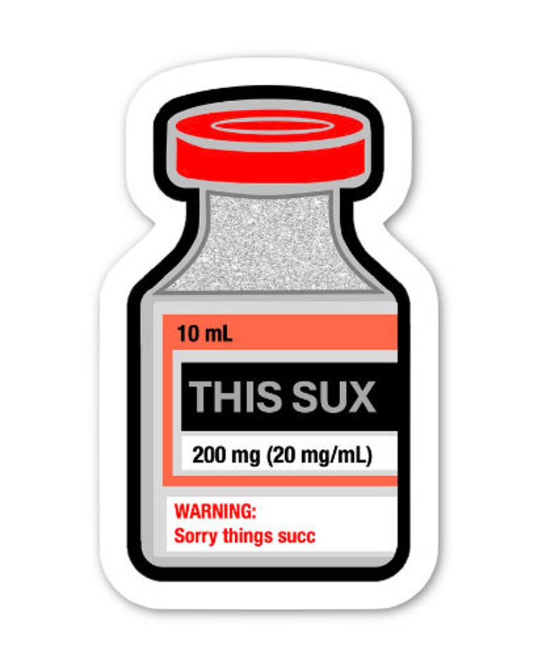 This Sux Anesthesia Drug Sticker 2.2, Succinylcholine, Succs - Etsy