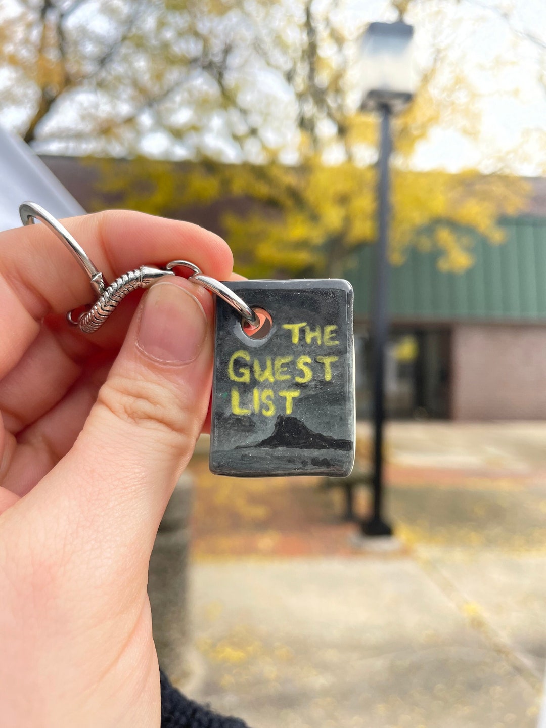 The Guest List Book Cover, Mini Book Keychain, Mystery Book, Unique ...