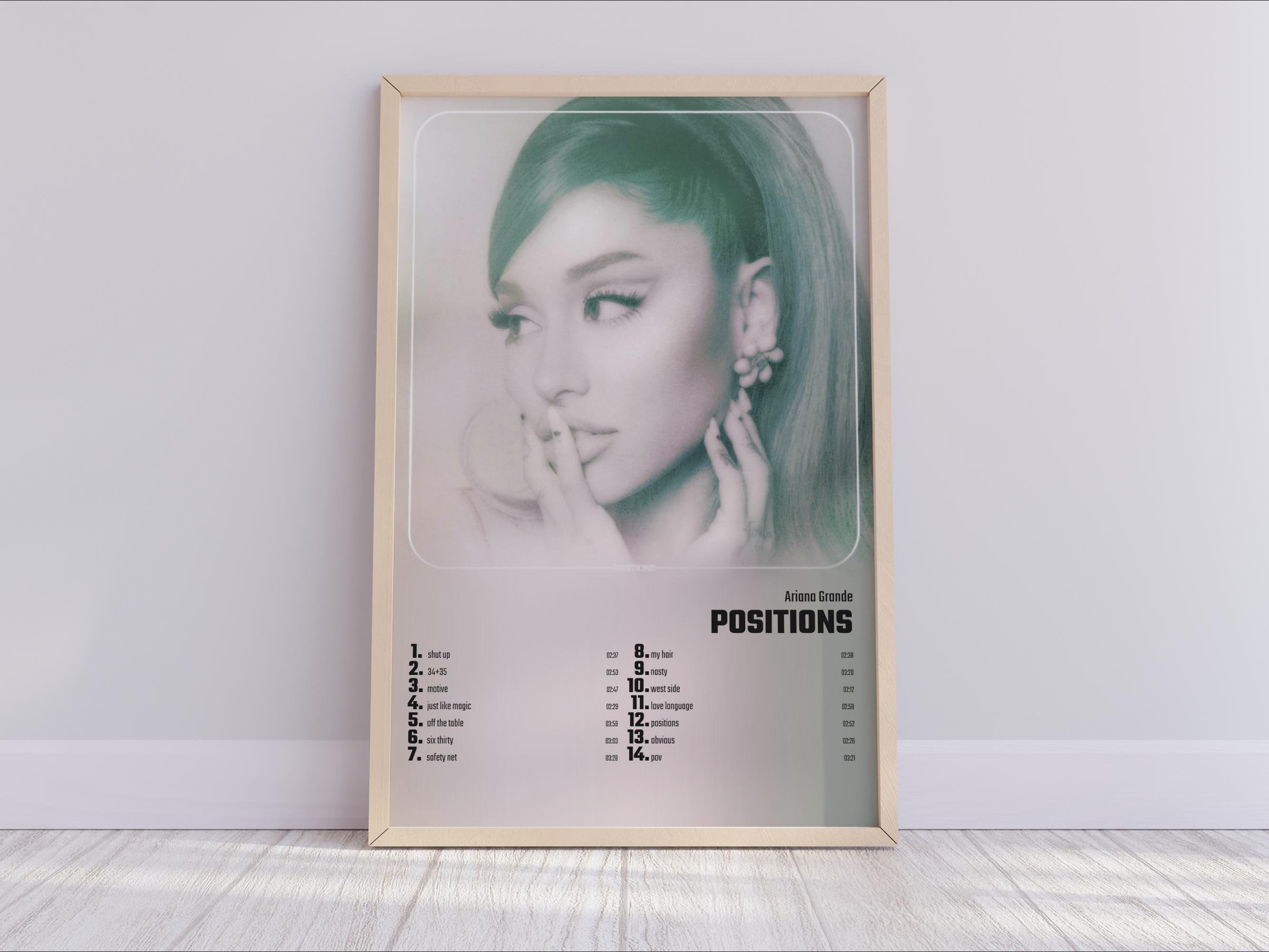 Ariana - Positions Album Cover Poster sold by Crimson Arabic | SKU ...