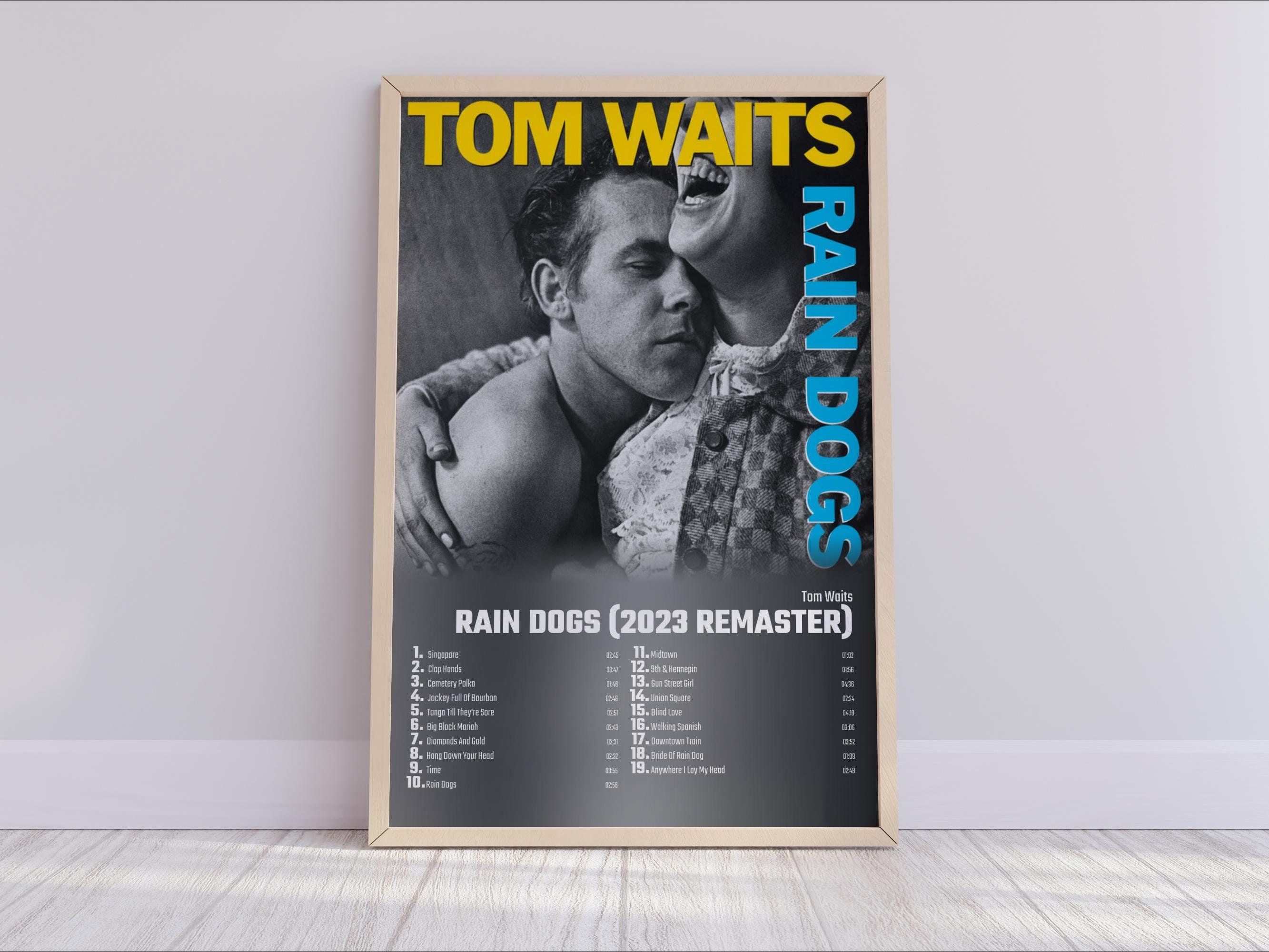 Tom Waits - Rain Dogs 2023 Remaster Album Cover Poster Designed & Sold By Haijuan Canada