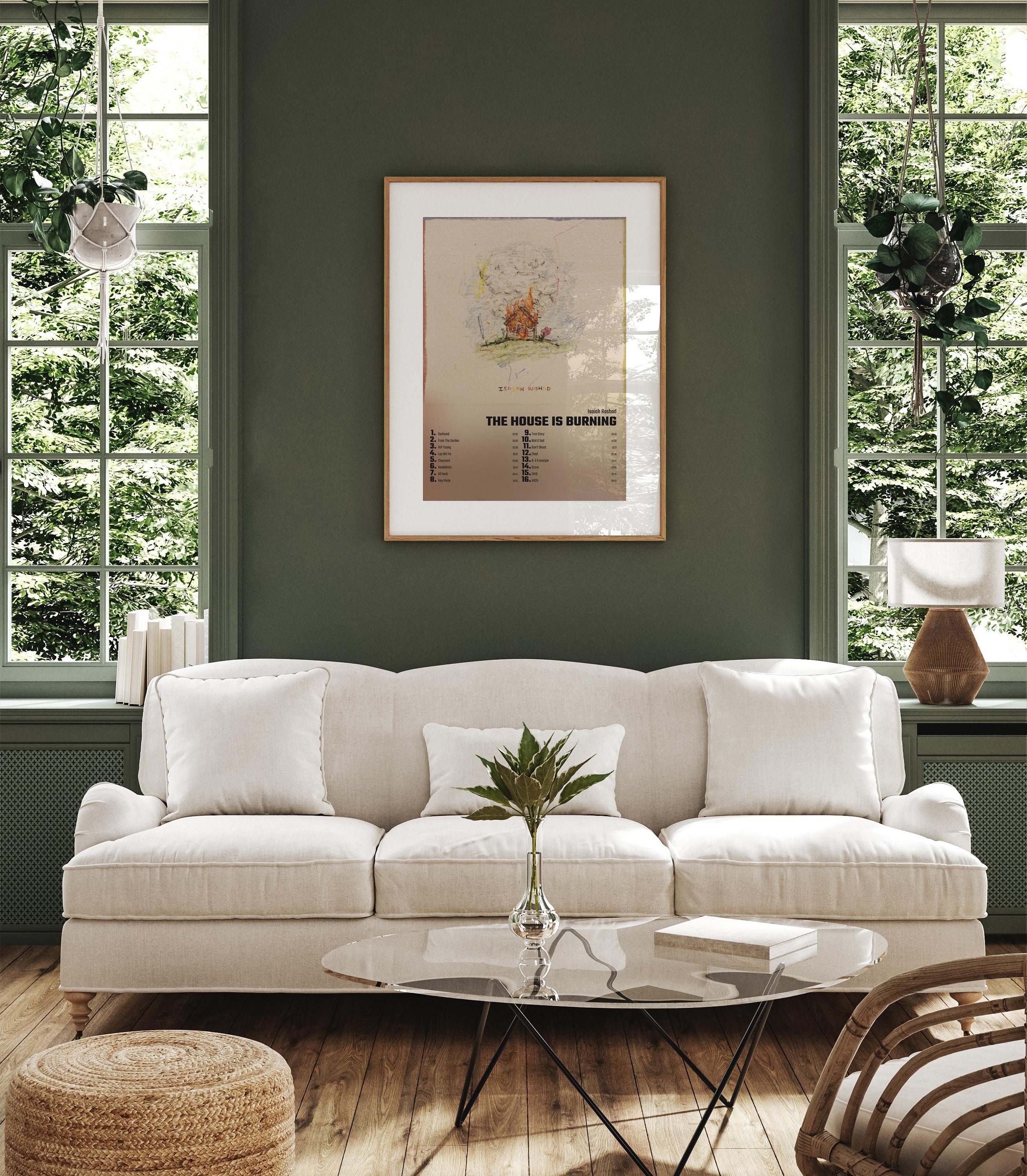 Isaiah Rashad - The House Is Burning Album Cover Poster For Home Wall ...