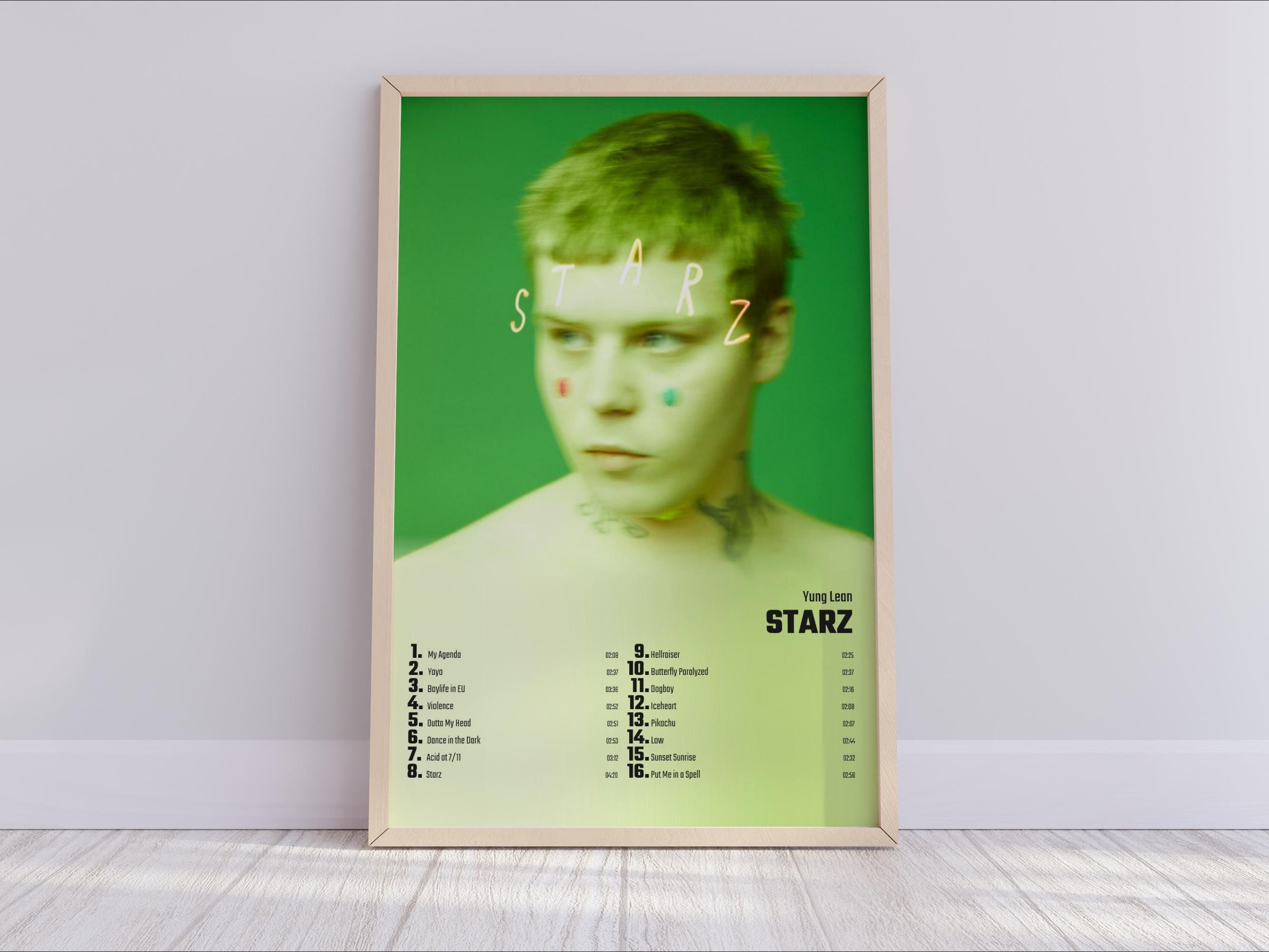Yung Lean - Starz Album Cover Poster sold by Zulu Lama Su Sal | SKU ...