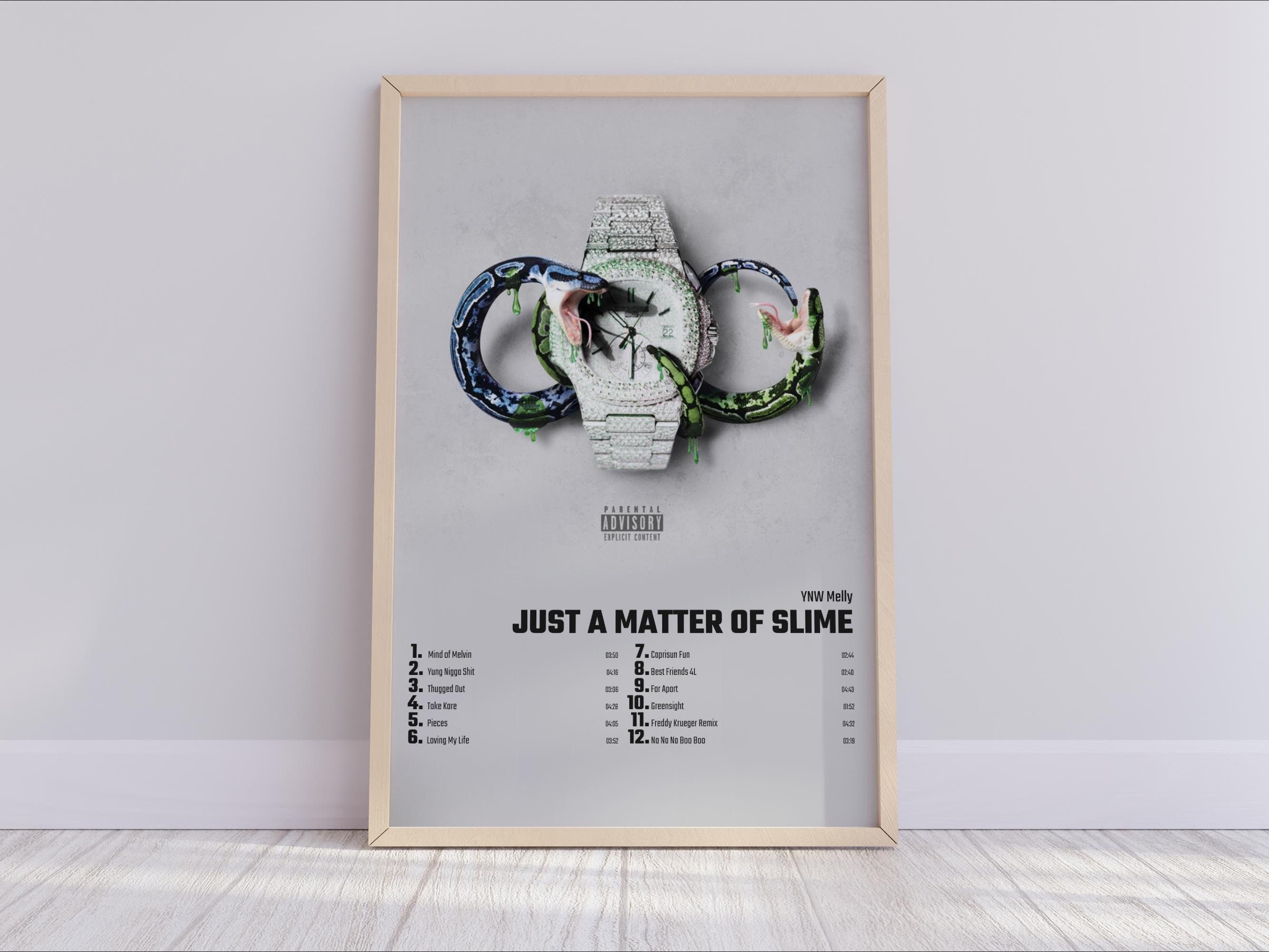 YNW Melly - Just A Matter Of Slime Album Cover Poster For Home Wall Art ...