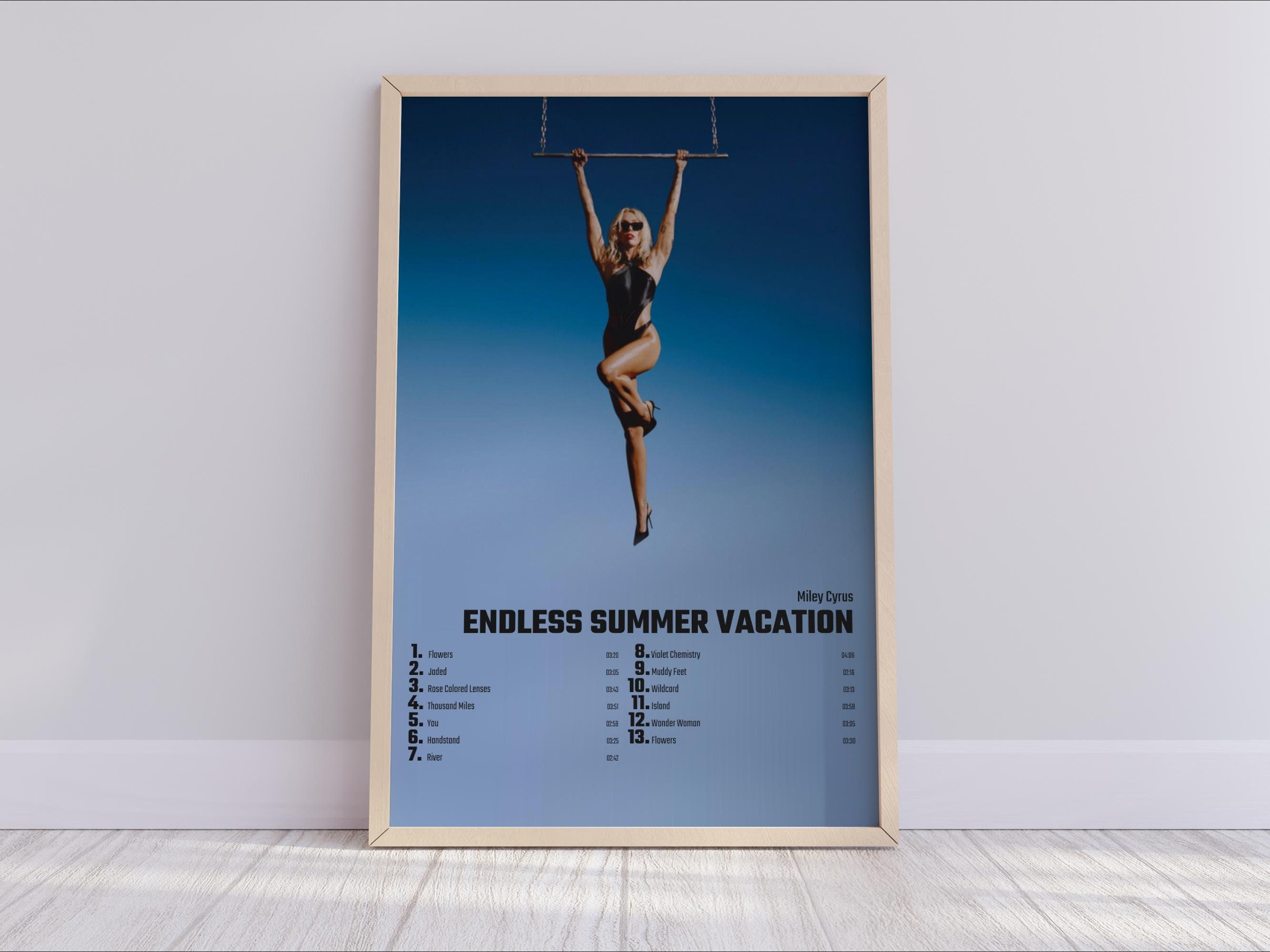 Miley Cyrus - Endless Summer Vacation Album Cover Poster