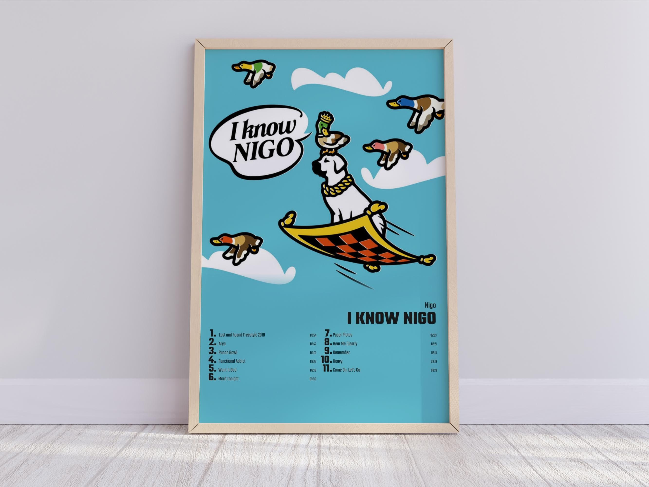 Nigo I Know Nigo Album Cover Poster for Home Wall Art - Etsy UK
